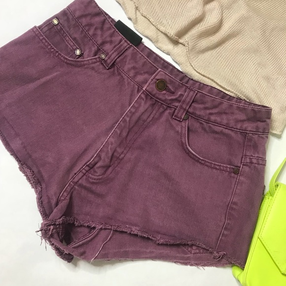 Shorts | Nasty Gal Purple Daisy Dukes | Poshmark